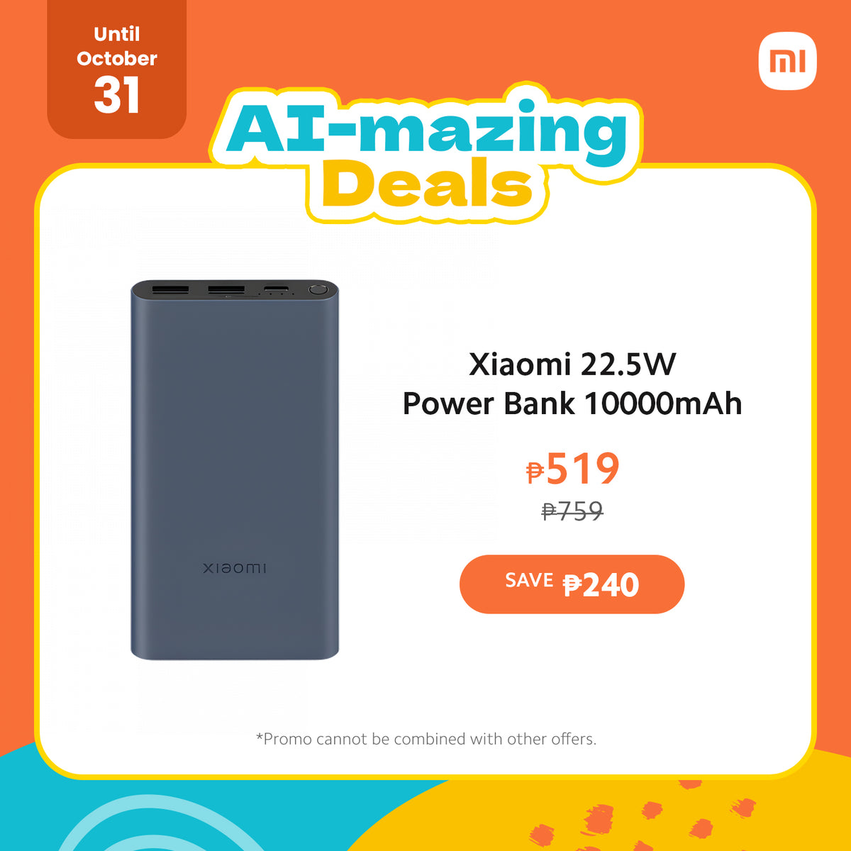Xiaomi 10000mAh Power Bank 22.5W | Authorized Xiaomi Store PH Online