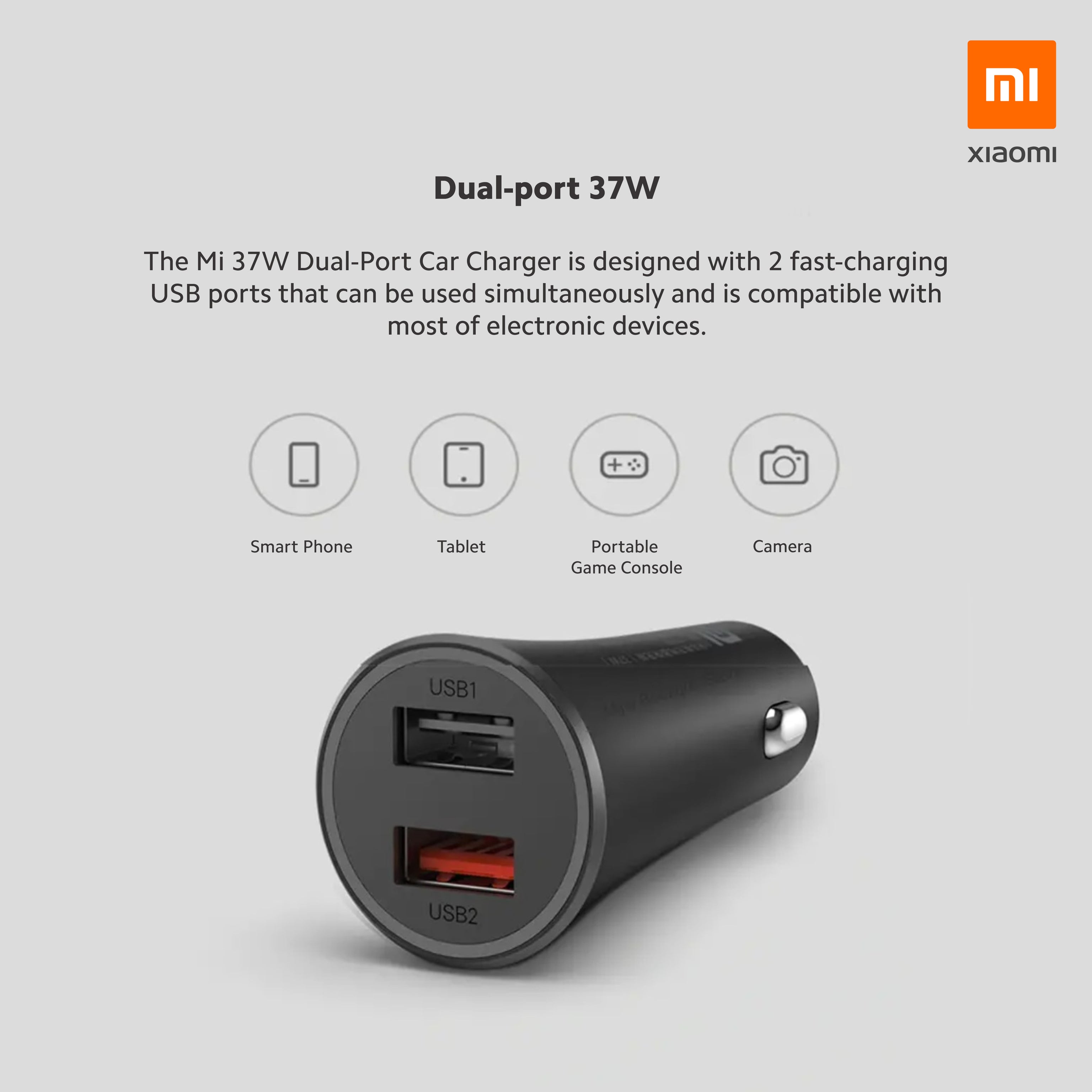 Mi 37W Dual-Port Car Charger | Authorized Xiaomi Store PH Online