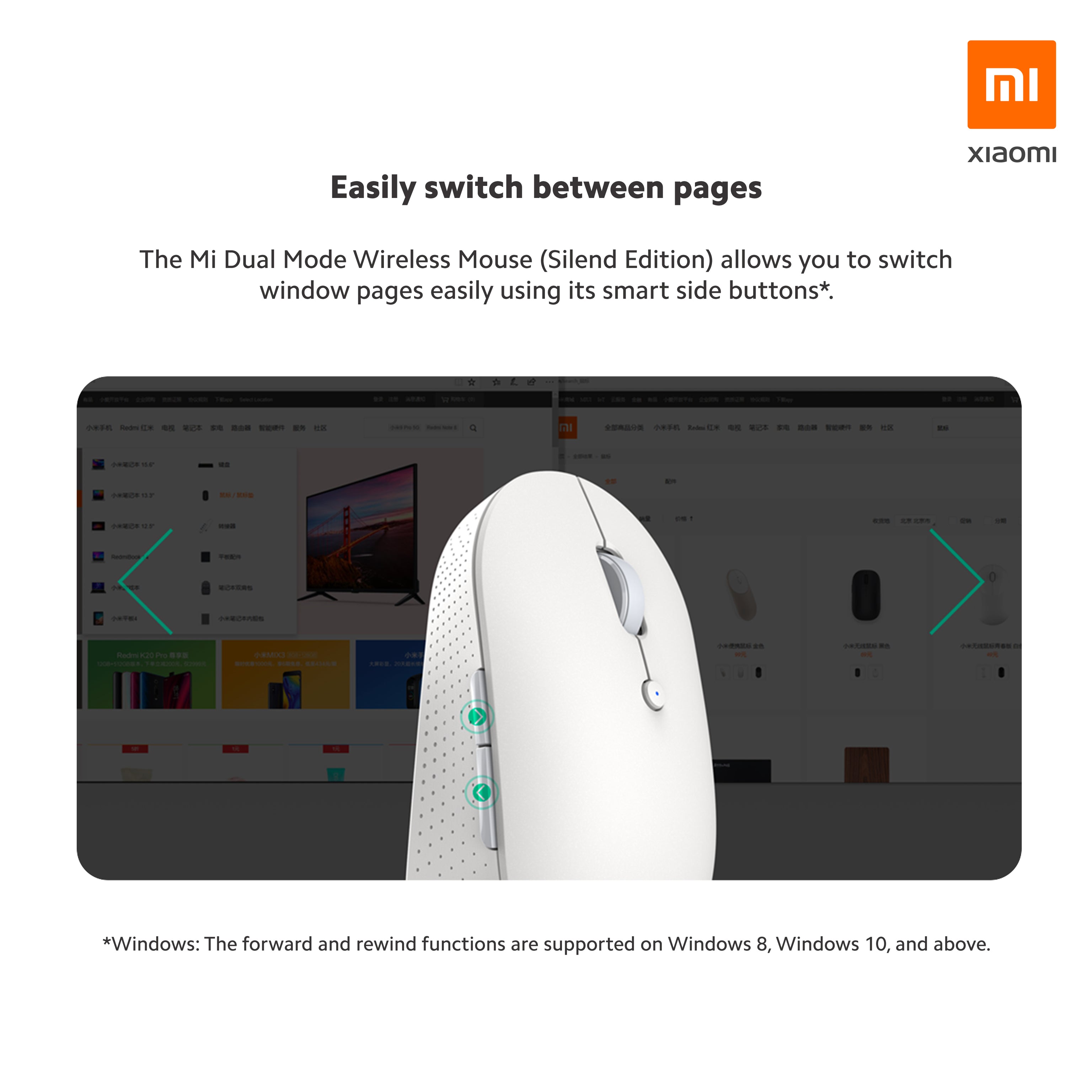 Mi Dual Mode Wireless Mouse Silent Edition | Authorized Xiaomi Store PH ...